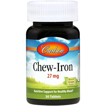 Chew-Iron 27 mg, 30 tablets - Life Sciences LLC