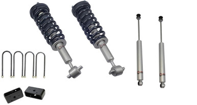 Front 3" Lift Struts w/ Rear 2" Blocks and Shocks (RWD Only) 21+ Ford F ...