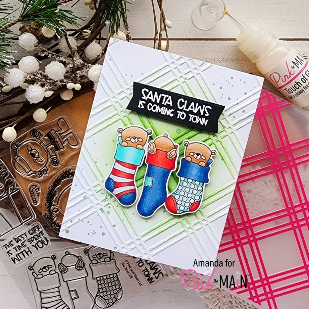 Plaid 6x6 Embossing Folder - Pink and Main LLC
