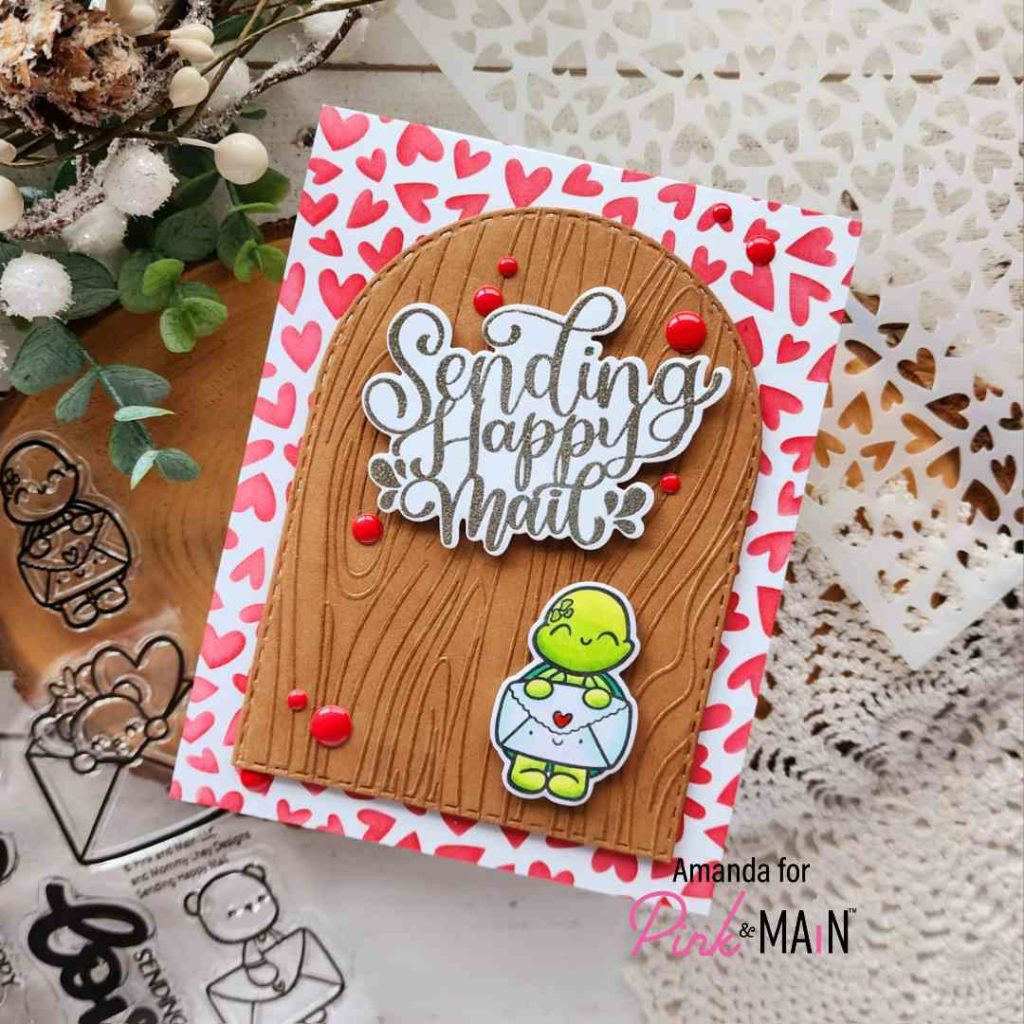 Woodgrain 6x6 Embossing Folder - Pink and Main LLC
