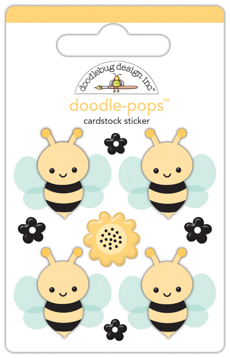 Busy Bees Doodle Pops - Doodlebug Designs - Pink and Main LLC