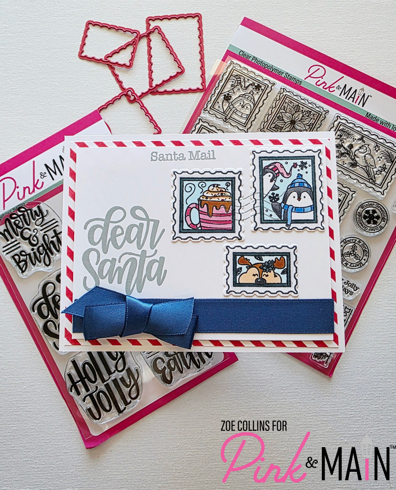 Winter Postage Stamps - Pink and Main LLC