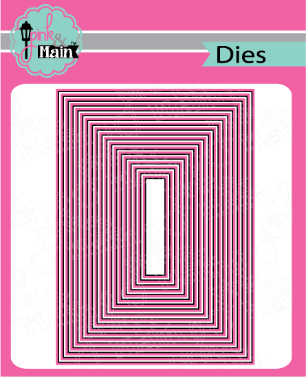 Layered Rectangles A7 Dies - Pink and Main LLC