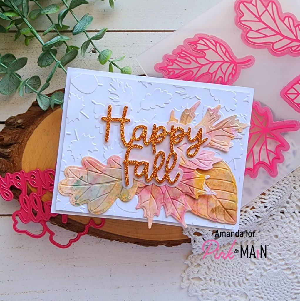 Fall Leaves Emboss and Cut Folder - Pink and Main LLC