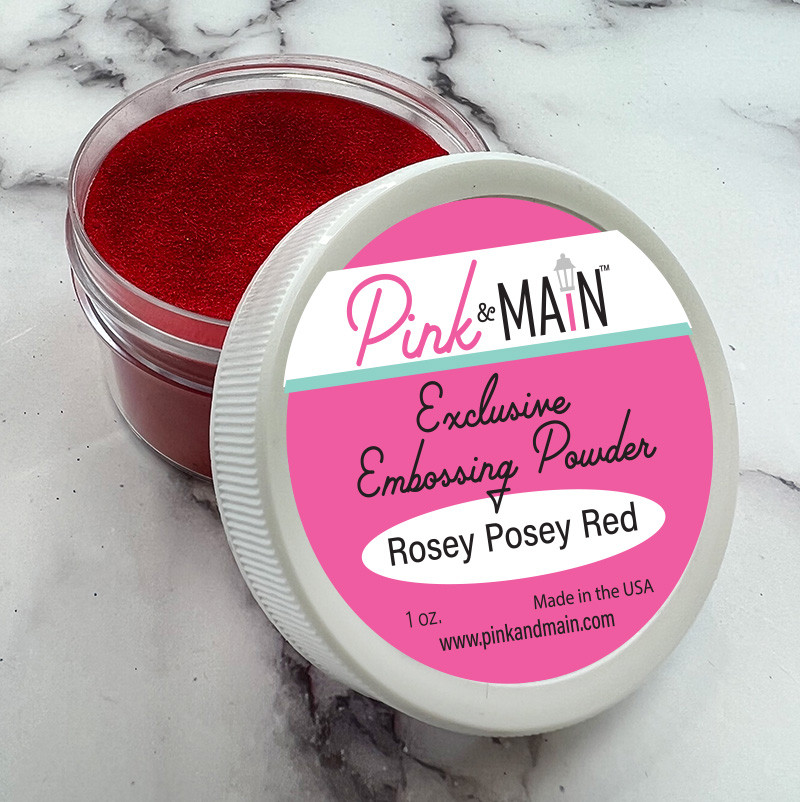 Rosey Posey Red Embossing Powder - Pink and Main LLC