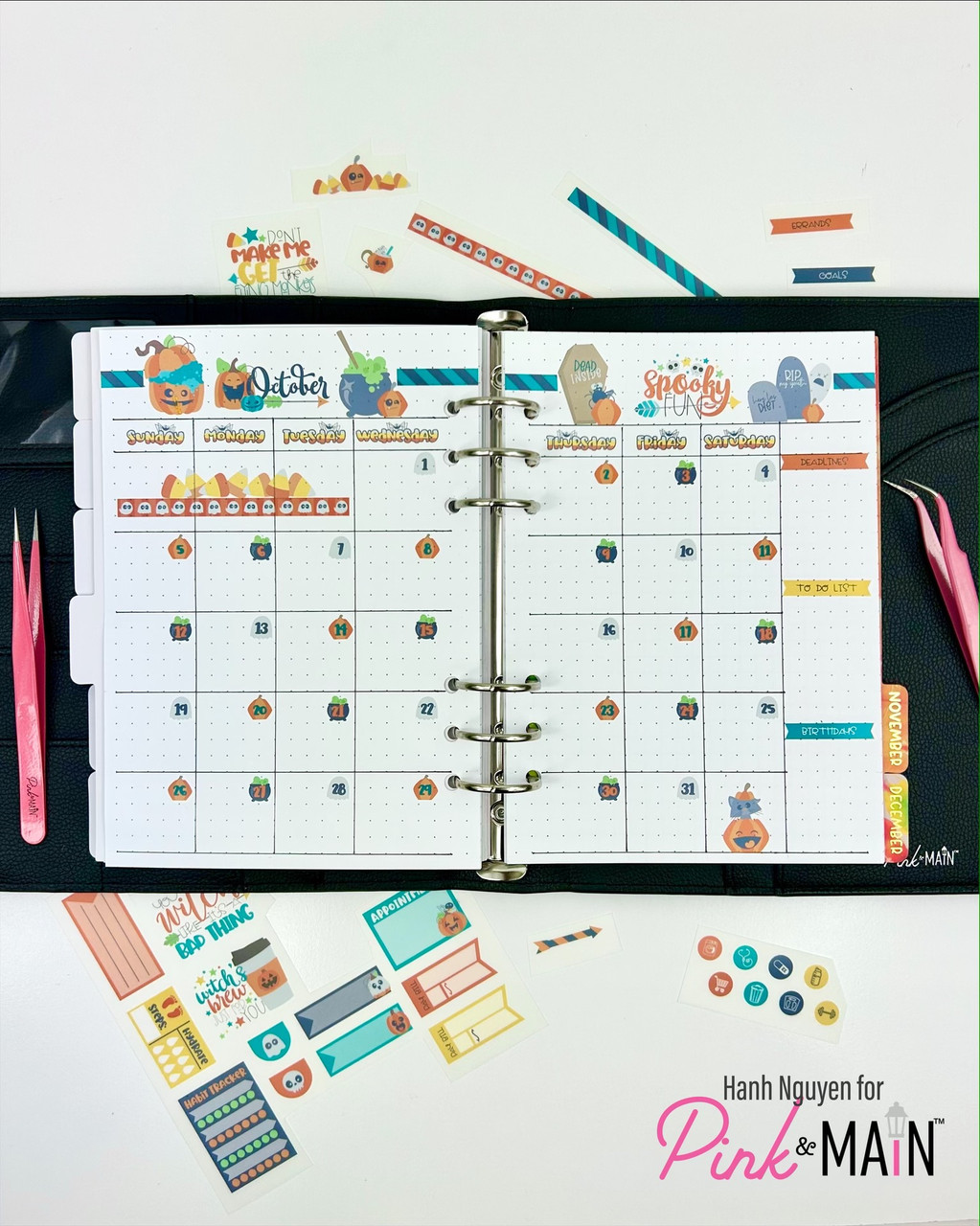 Calendar Journal Pages - Pink and Main LLC