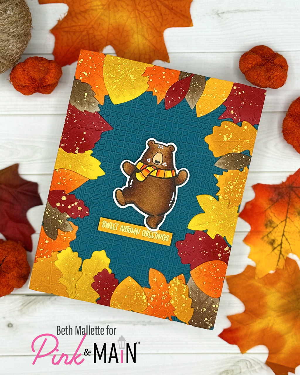 Autumn Bear - Pink and Main LLC