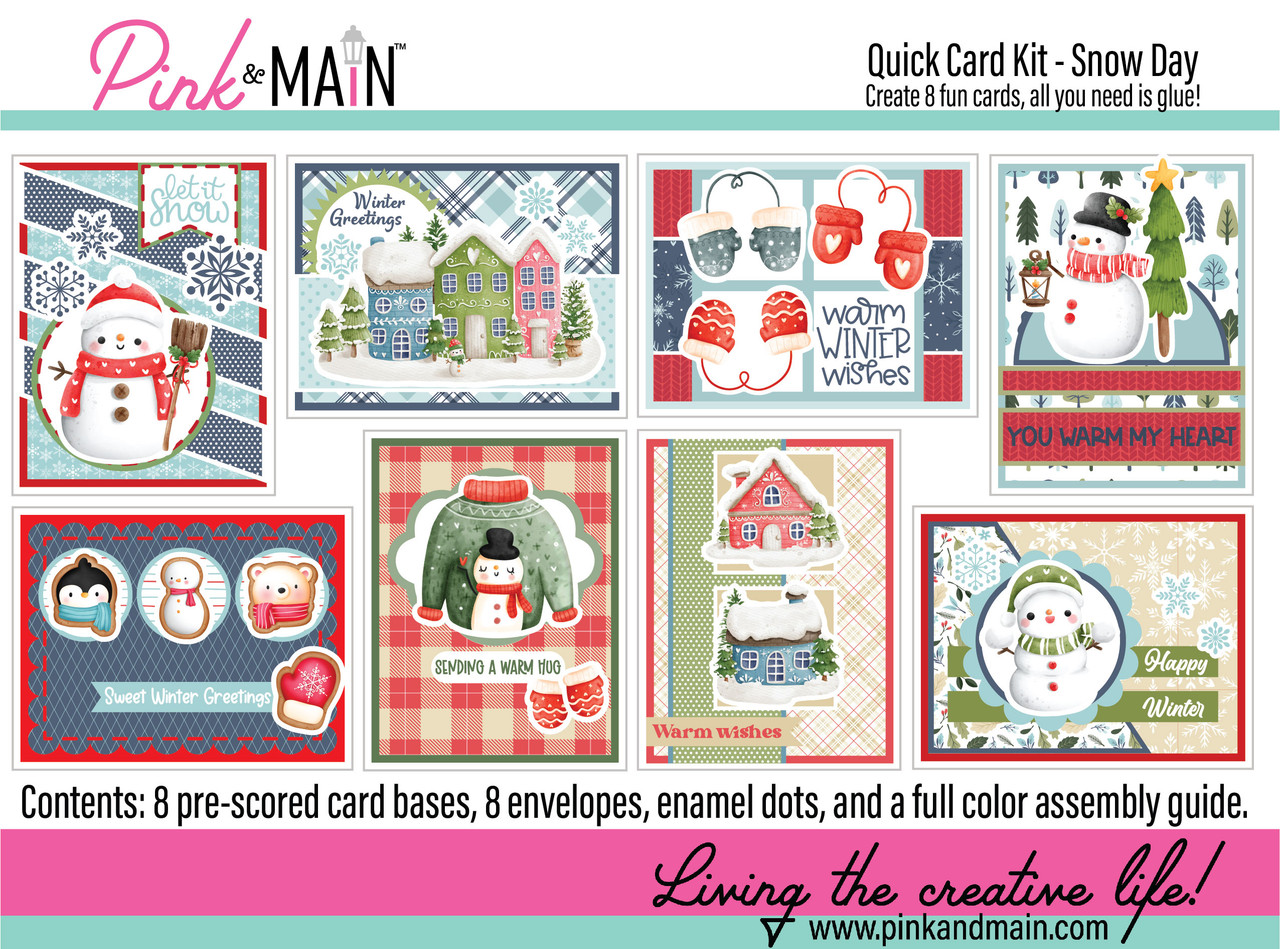 Quick Card Kit - Snow Day - Pink and Main LLC