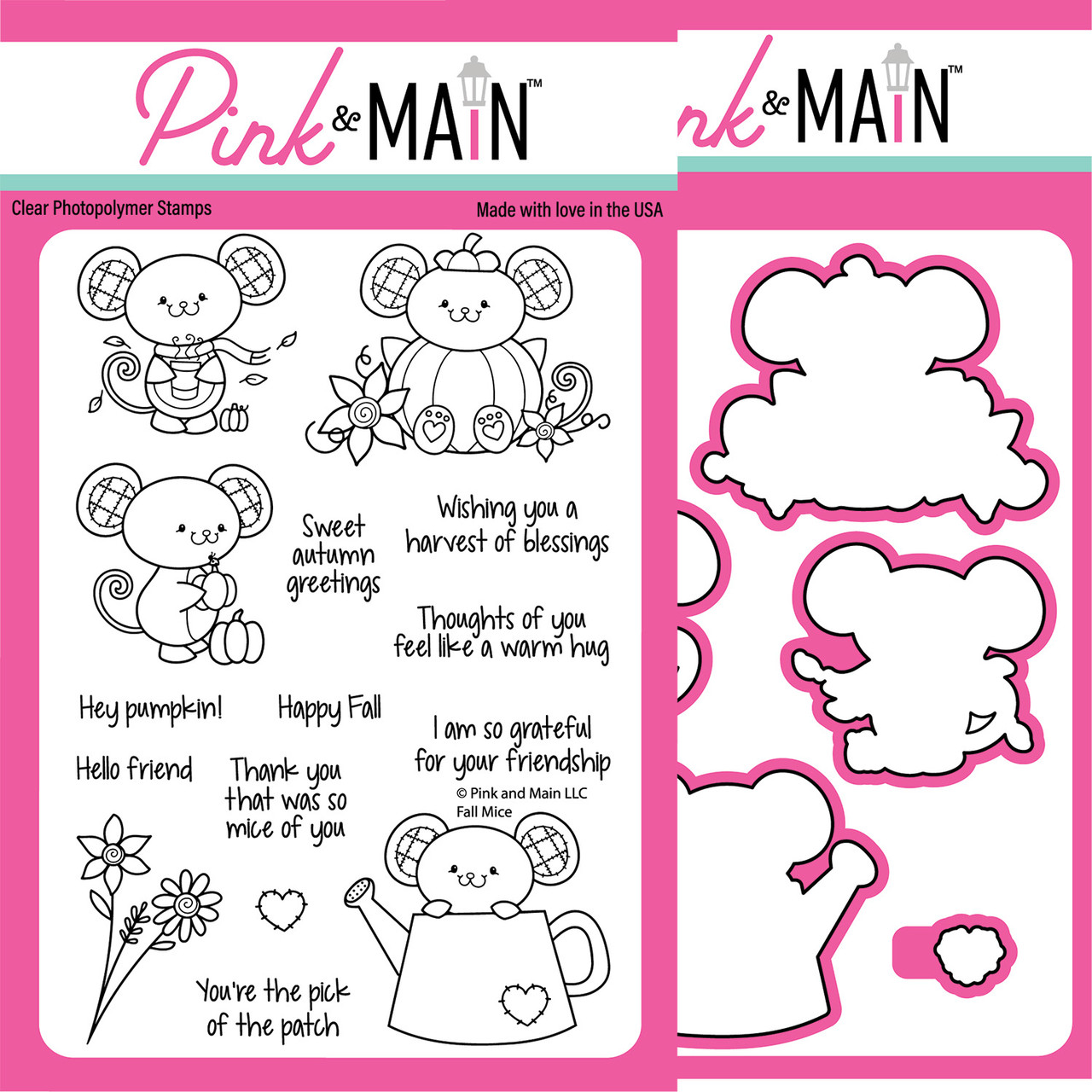 Fall Mice Bundle - Pink and Main LLC