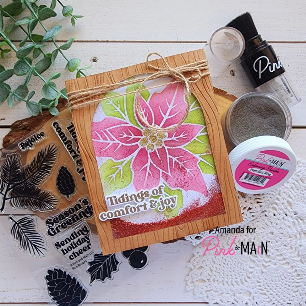 Woodgrain 6x6 Embossing Folder - Pink and Main LLC