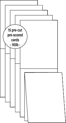 A2 Card Bases | Side Fold - Pink and Main LLC