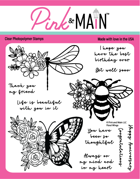 Pink and Main Clear Stamps and More