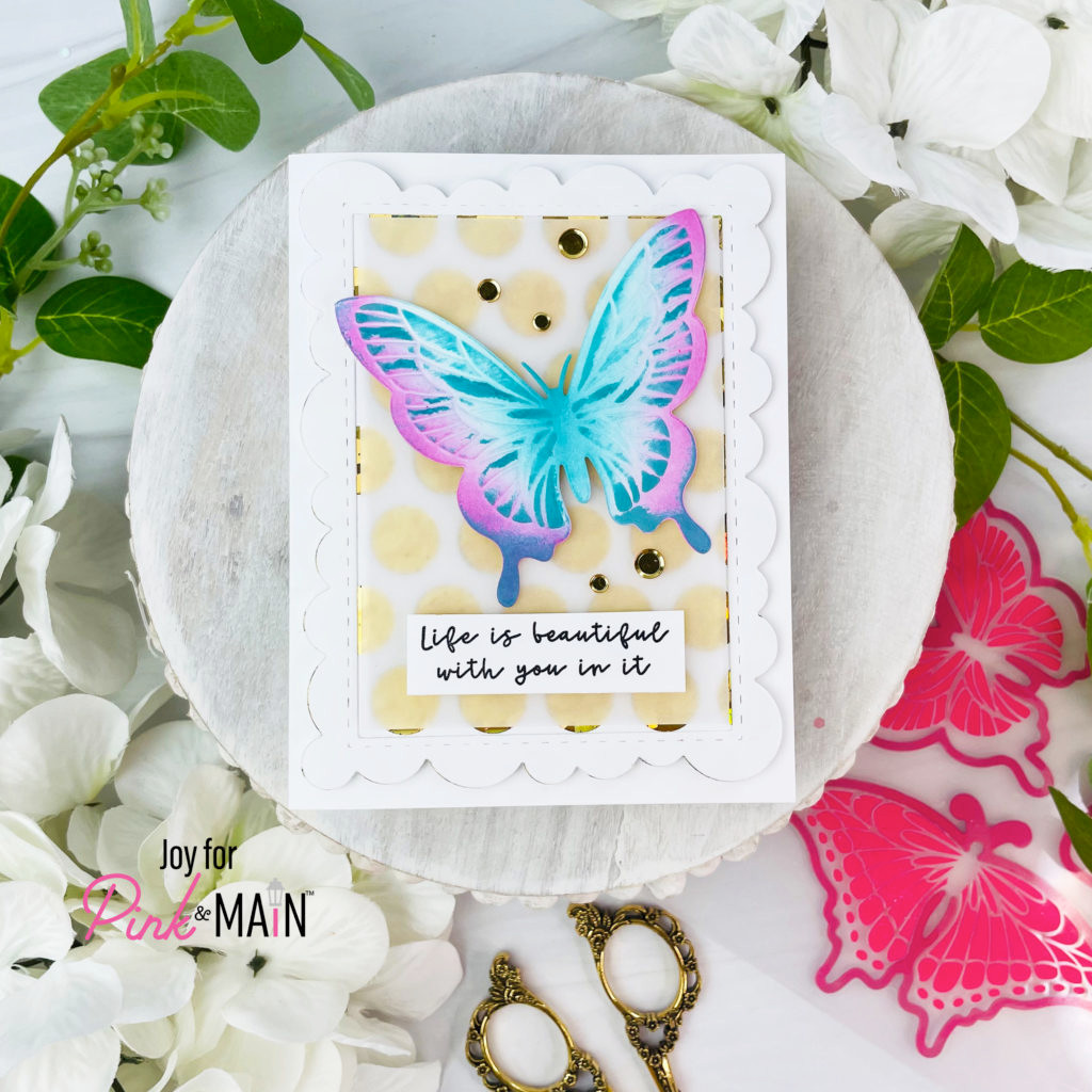 Butterflies Emboss & Cut Folder - Pink and Main LLC