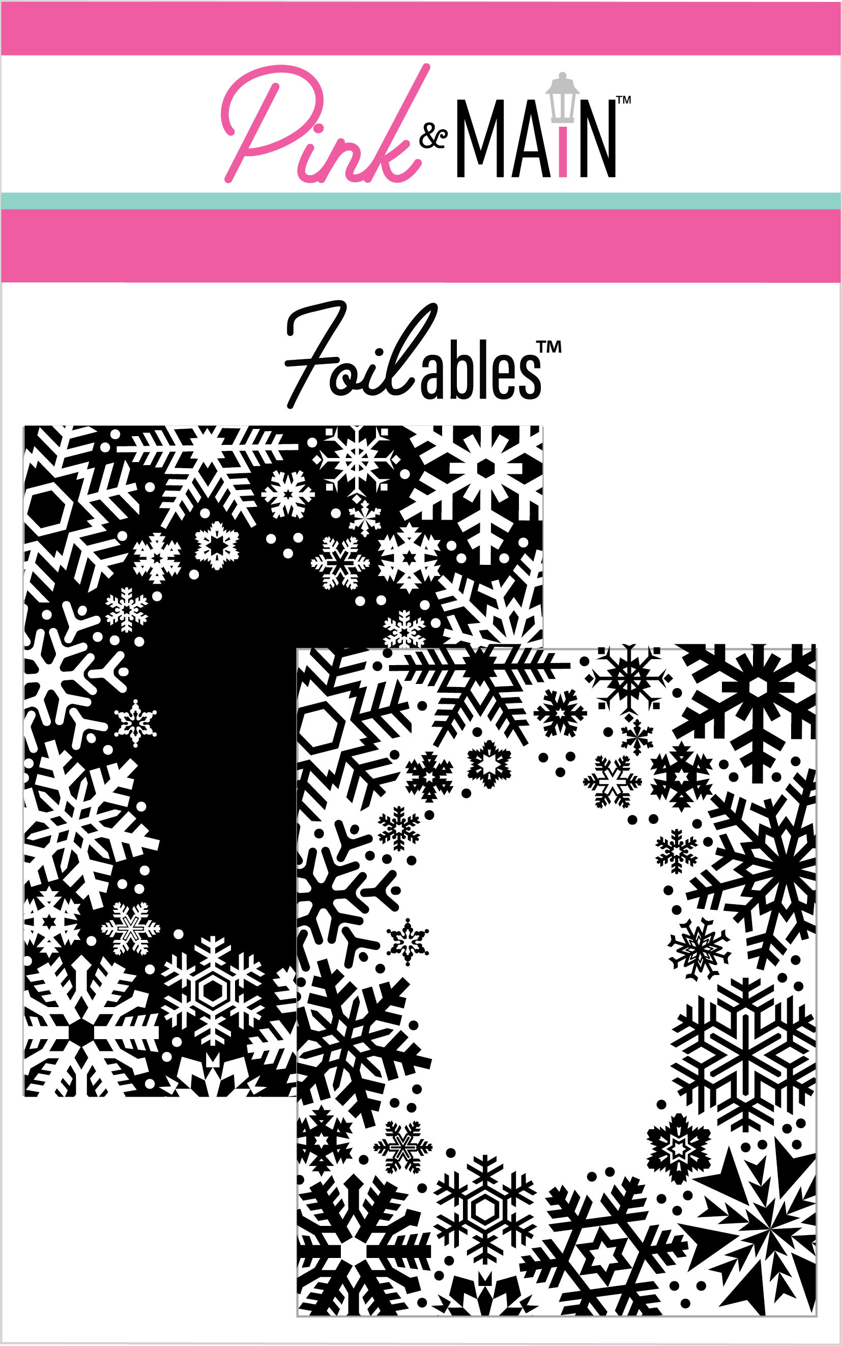 Snowflake Frames Foilables® Panels - Pink and Main LLC