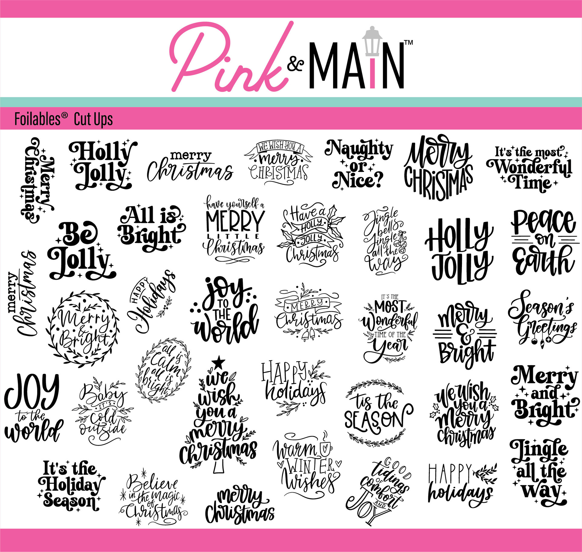 Foil - Foilables Cut Ups - Page 1 - Pink and Main LLC