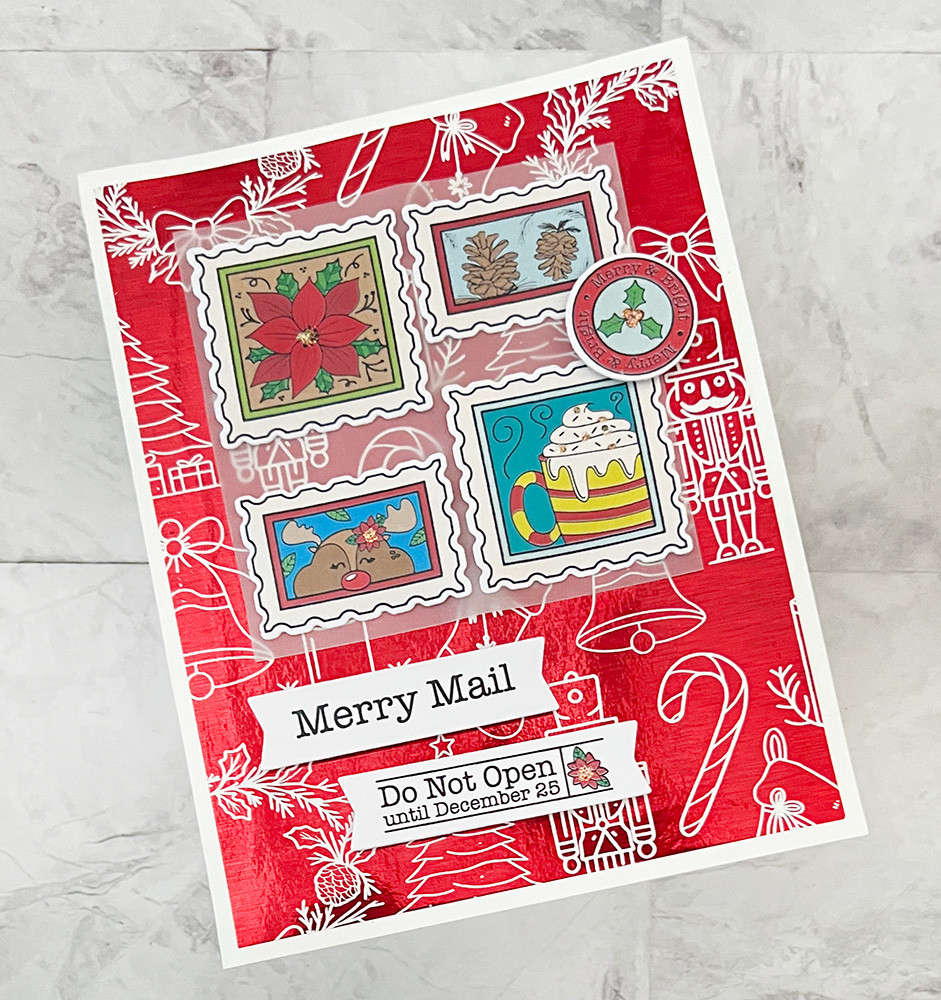 Winter Postage Stamps - Pink and Main LLC