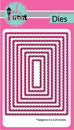Layered Rectangles A2 Dies - Pink and Main LLC
