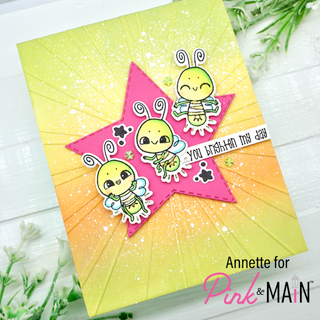 Sun Ray 6x6 Embossing Folder - Pink and Main LLC