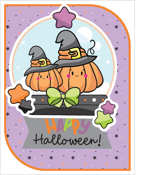 Quick Card Kit | Spooky Hello - Pink and Main LLC