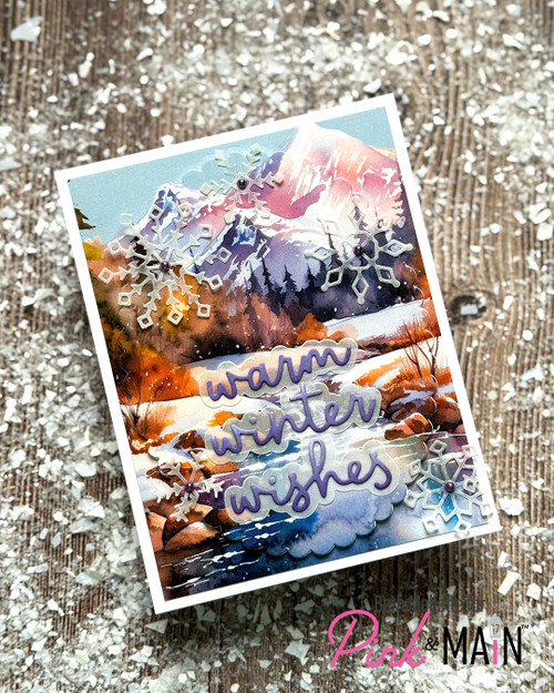 Snowflake Frame Dies - Pink and Main LLC