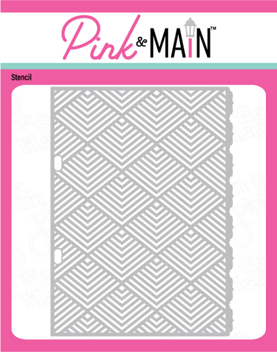 Pyramids Stencil - Pink and Main LLC