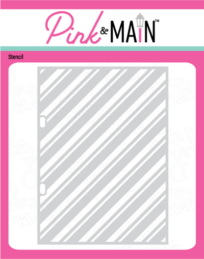 Candy Stripes Stencil - Pink and Main LLC