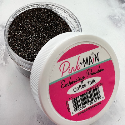 Coffee Talk Embossing Powder - Pink and Main LLC