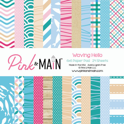 Waving Hello 6x6 Paper Pad - Pink and Main LLC