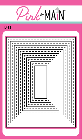 Stitched Rectangle Frames Dies - Pink and Main LLC
