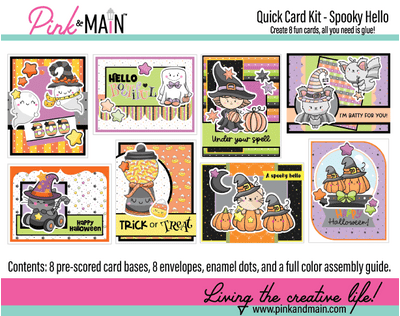 Quick Card Kit | Spooky Hello - Pink and Main LLC