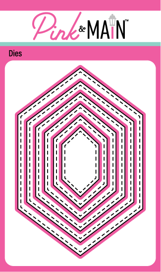 Oblong Stitched Hexagon Dies - Pink and Main LLC
