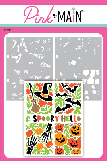 Spooky Hello Stencils (Set of 2) - Pink and Main LLC