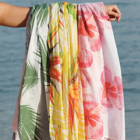 100% Cotton Tropical Pareos