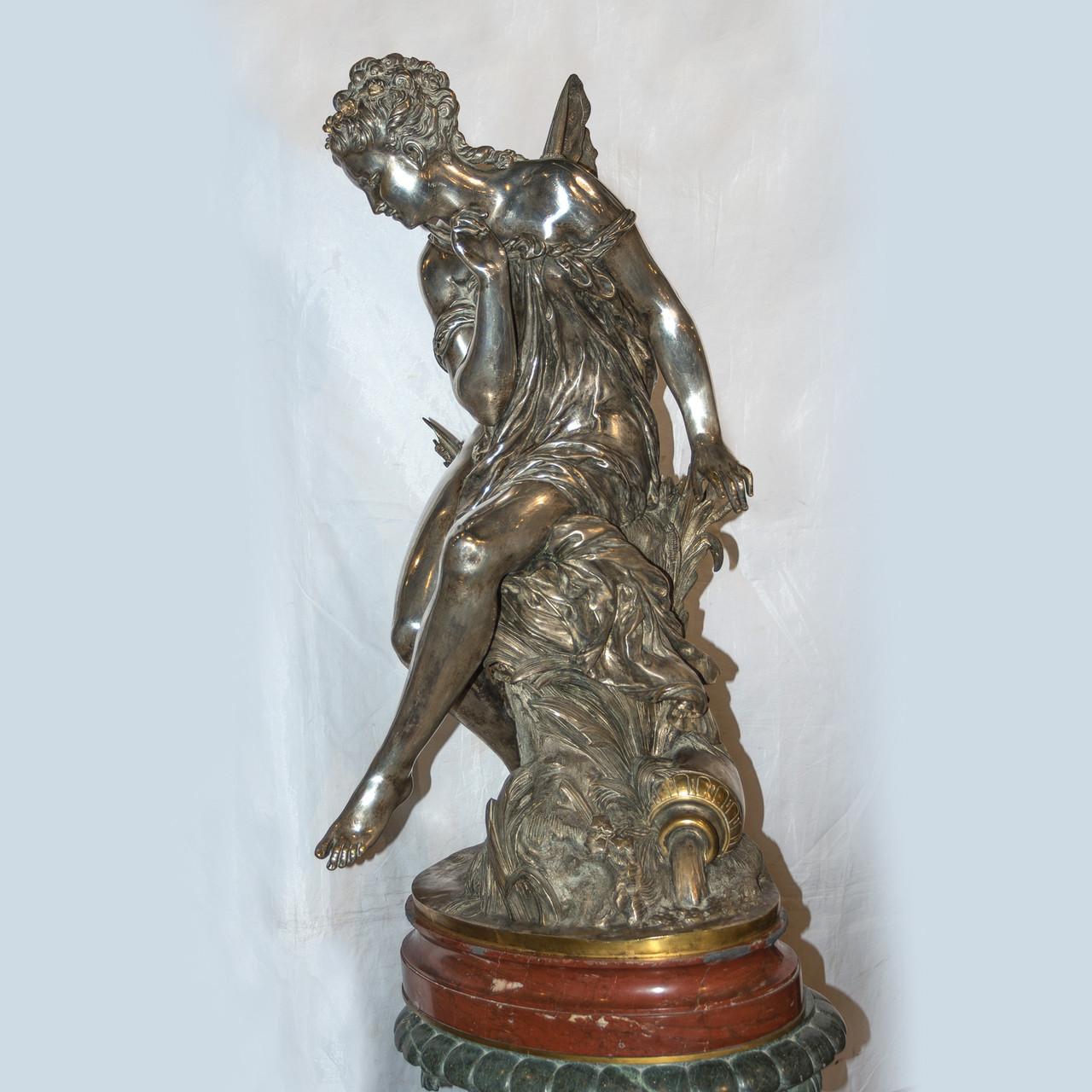 Fine Quality Art Nouveau Gilt and Silvered Bronze Figure of Psyche - F ...