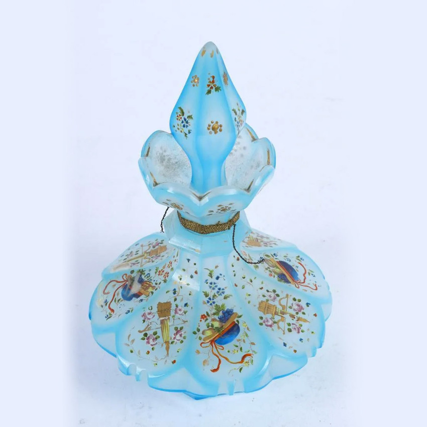 A Fine French Blue Cologne Bottle - F&P Associates