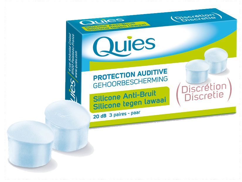 Quies Discreet Translucent Silicone Ear Plugs (3 Pairs) - Moldable ...