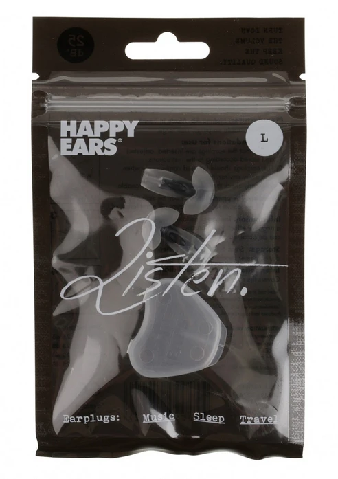 Happy Ears Reusable Natural Sound Ear Plugs - Version 2.0 - Reusable ...