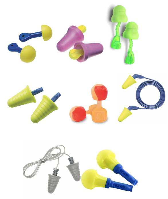 No-Roll Foam Ear Plug Trial Pack (9 Assorted Pairs) - Ear Plug ...