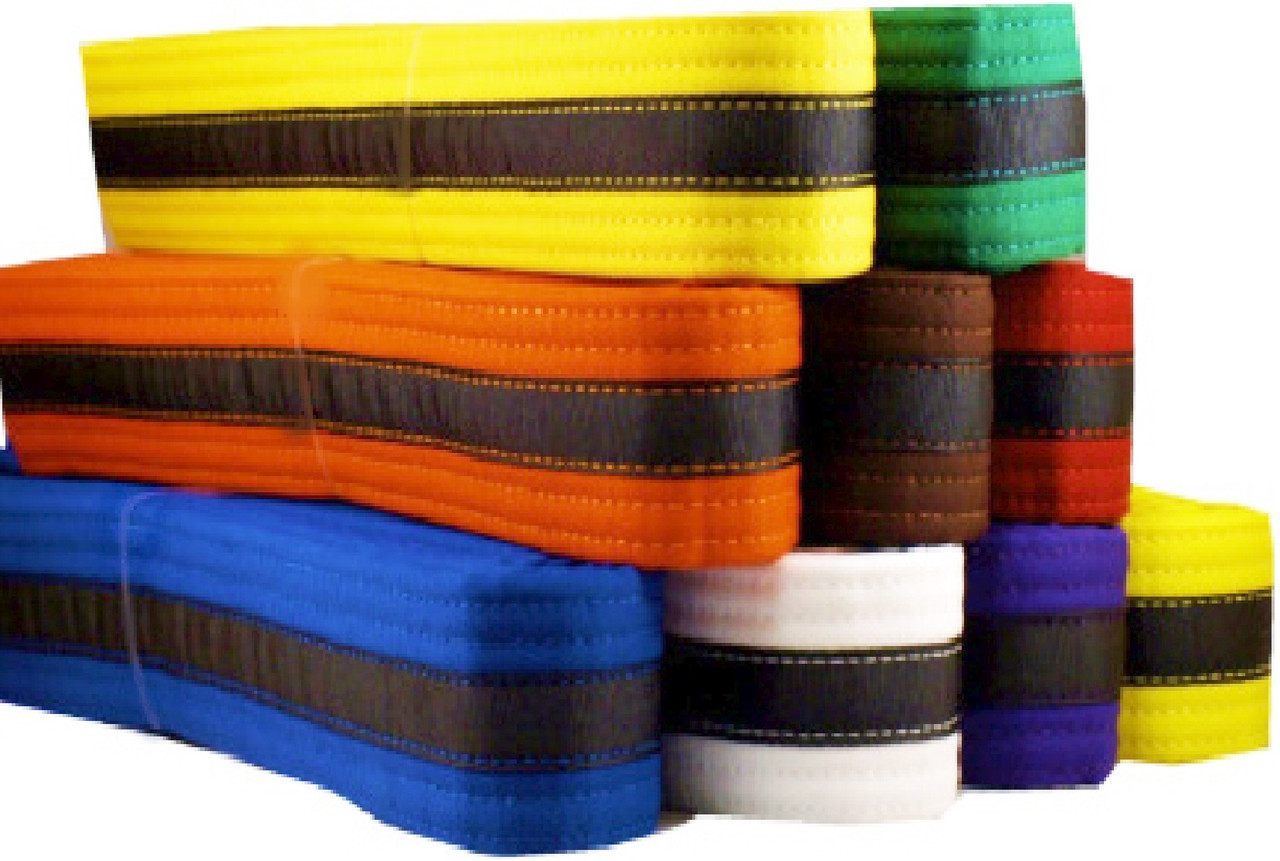 Black Stripe Belts
