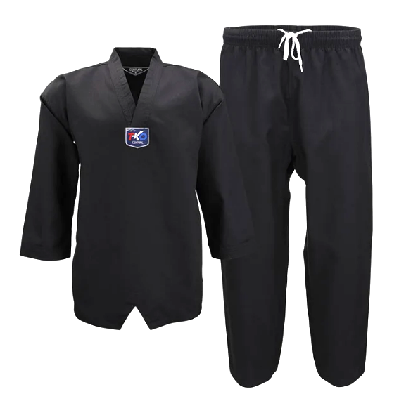 Black V Neck Uniform