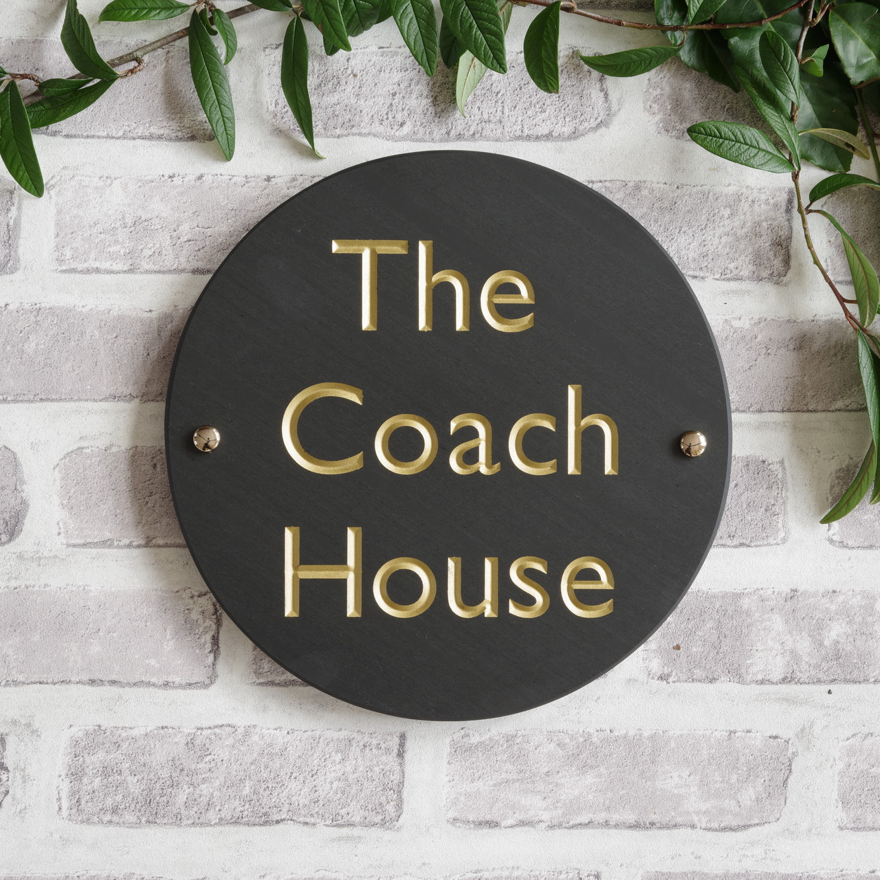 Slate Round House Sign