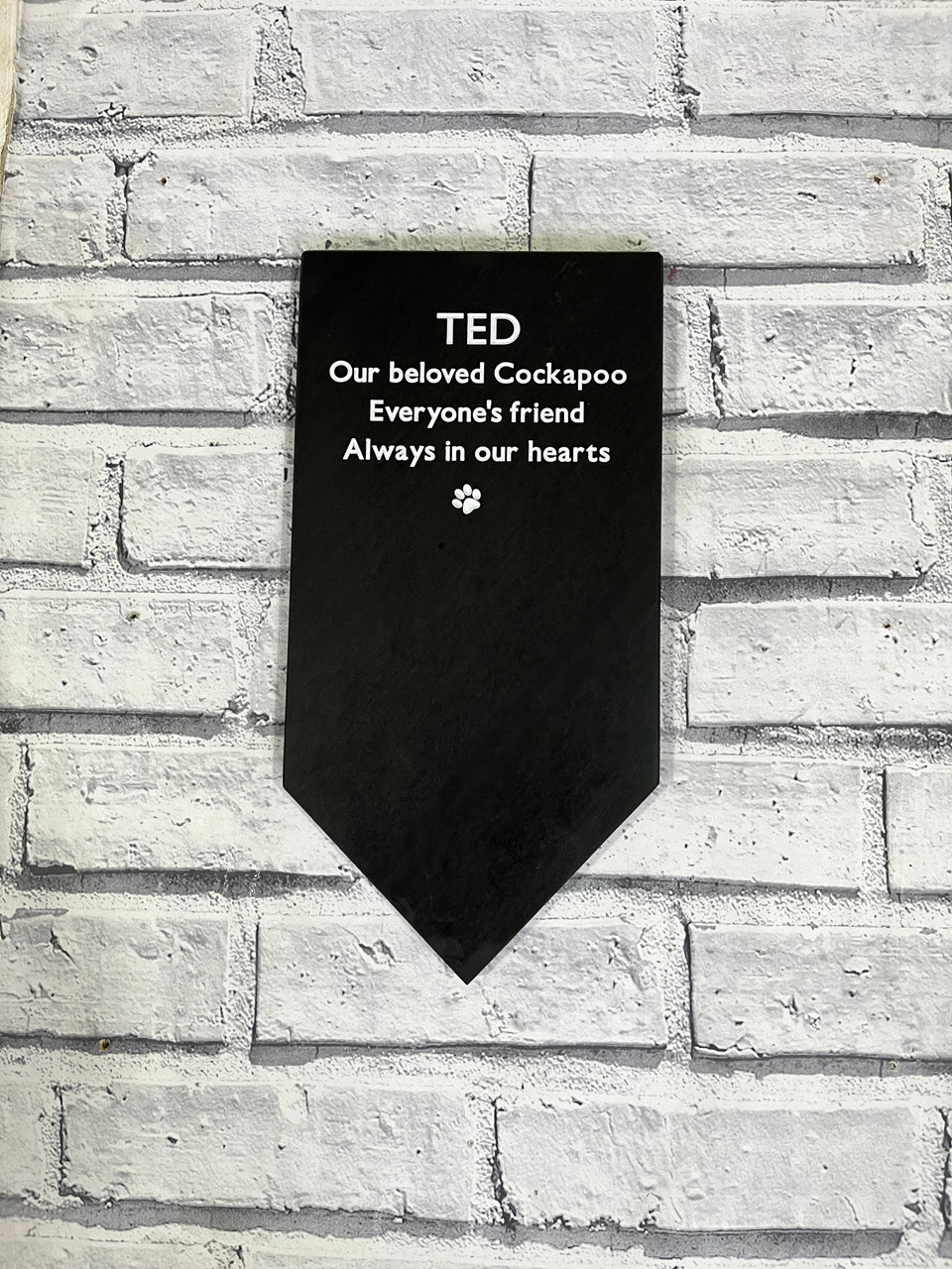 Standing Memory Plaque