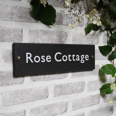 Slate Rectangle House Sign