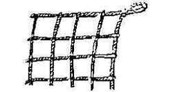 IMPA 232152 CARGO NET 3x3 mtr. POLYPROPYLENE mesh 30x30cm