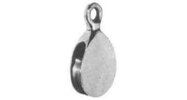 IMPA 371586 SIGNAL HALYARD BLOCK 30mm CHROME WITH SWIVEL EYE