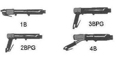 IMPA 590483 GUN TYPE NEEDLE SCALER PNEUMATIC 3BPG AMPRO