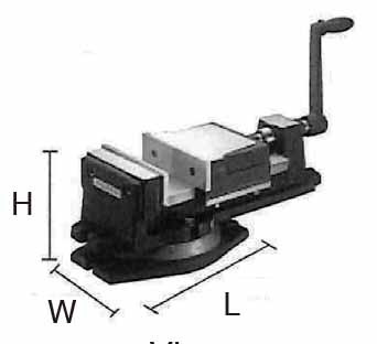 IMPA 613747 MILLING MACHINE VICE 136mm WITH SWIVEL BASE