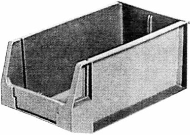 IMPA 613844 STORAGE BIN STACKABLE PLASTIC-BLUE 236x160x130mm