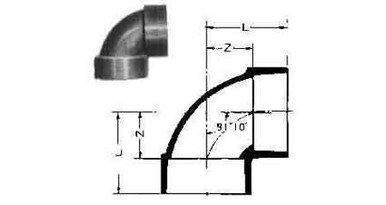 IMPA 732812 ELBOW 90degr PVC 40mm FOR DRAIN