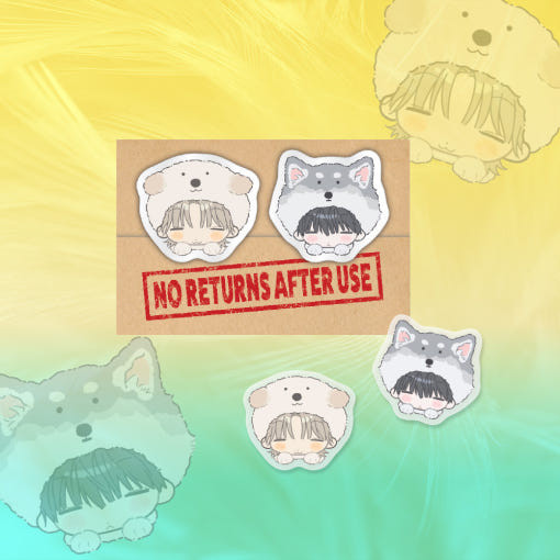 [ No Return After Use ] Acrylic Clip Set